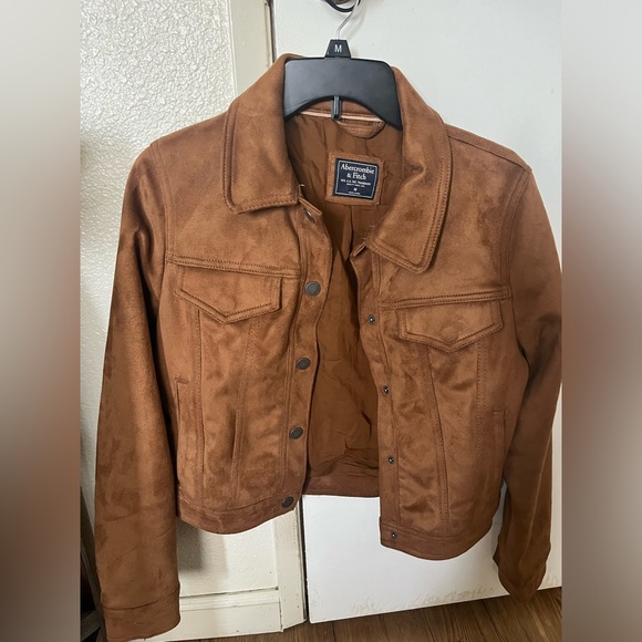 Abercrombie & Fitch | Jackets & Coats | Abercrombie And Fitch Brown Suede Jacket M | Poshmark